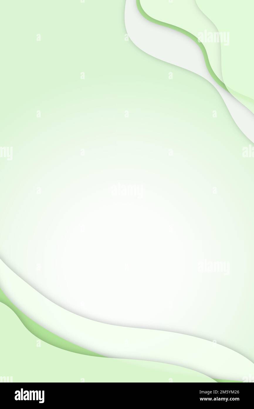 Green curve frame template vector Stock Vector Image & Art - Alamy