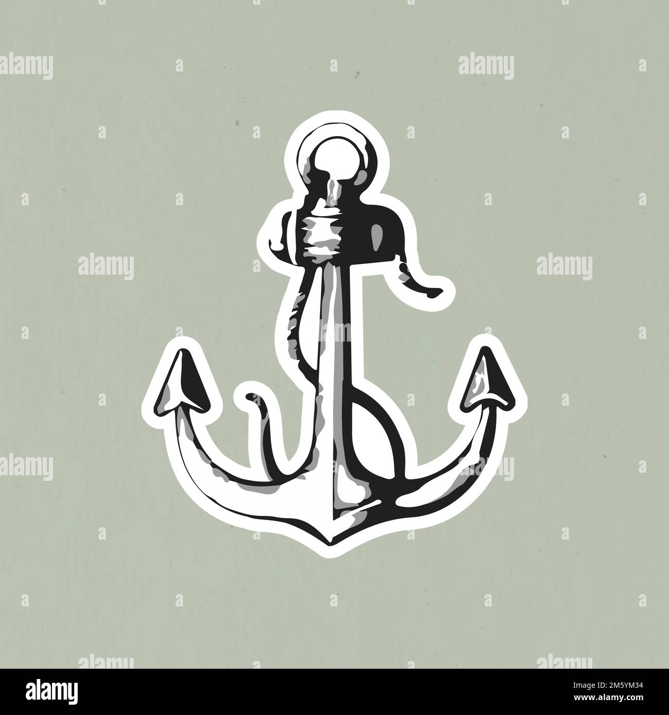 Vectorized anchor with a white border Stock Vector Image & Art - Alamy