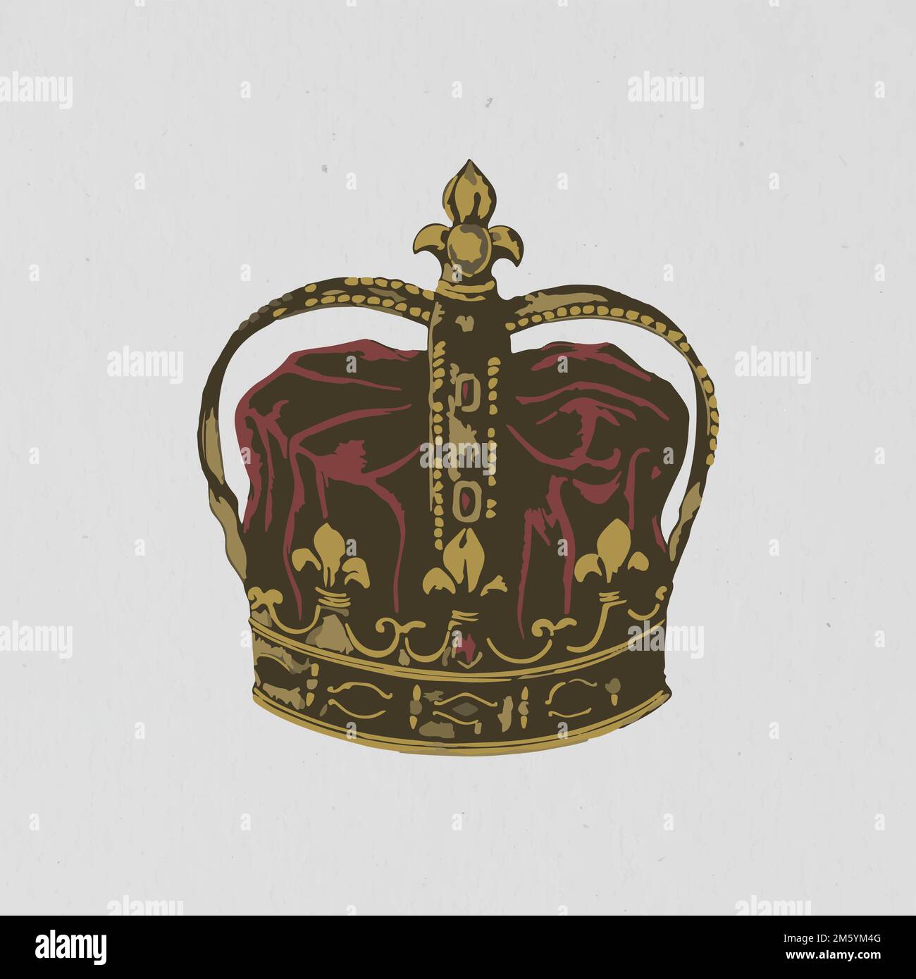 Vectorized vintage crown design element Stock Vector Image & Art - Alamy
