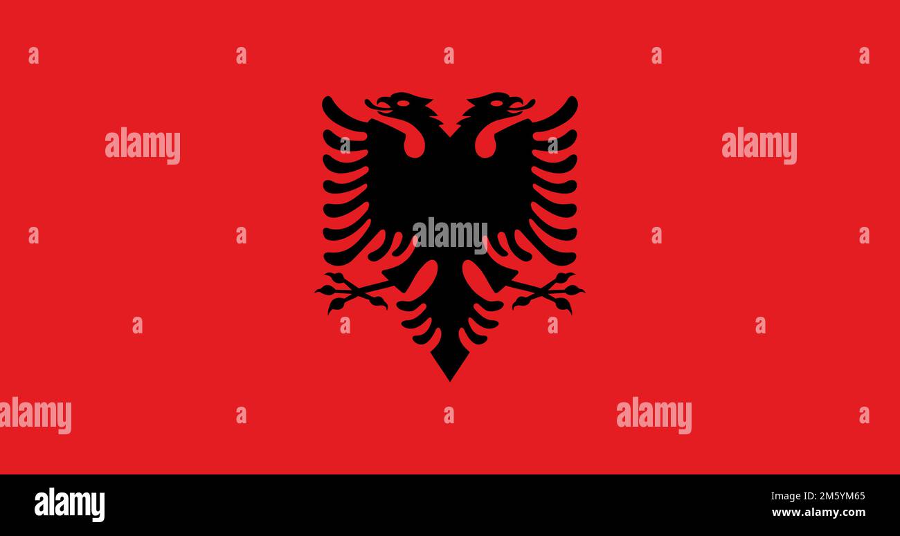 Albanian flag pattern vector Stock Vector Image & Art - Alamy