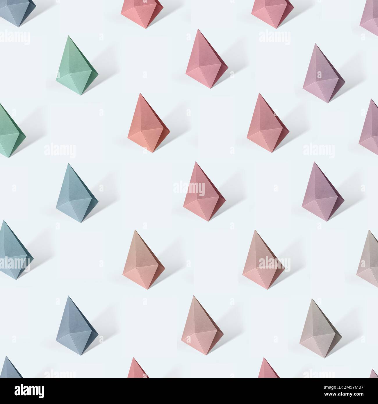 Colorful paper craft diamond shape patterned background Stock Vector ...