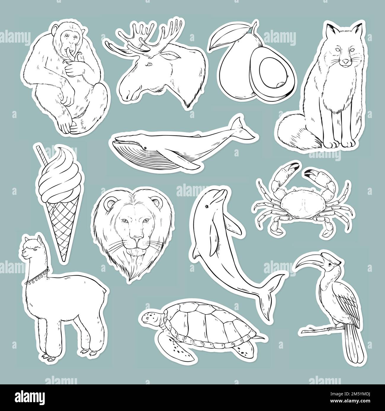 Illustrations lama Stock Vector Images - Alamy