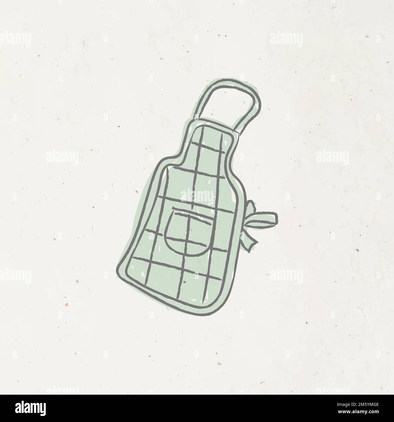 Doodle chef cloth apron vector Stock Vector Image & Art - Alamy