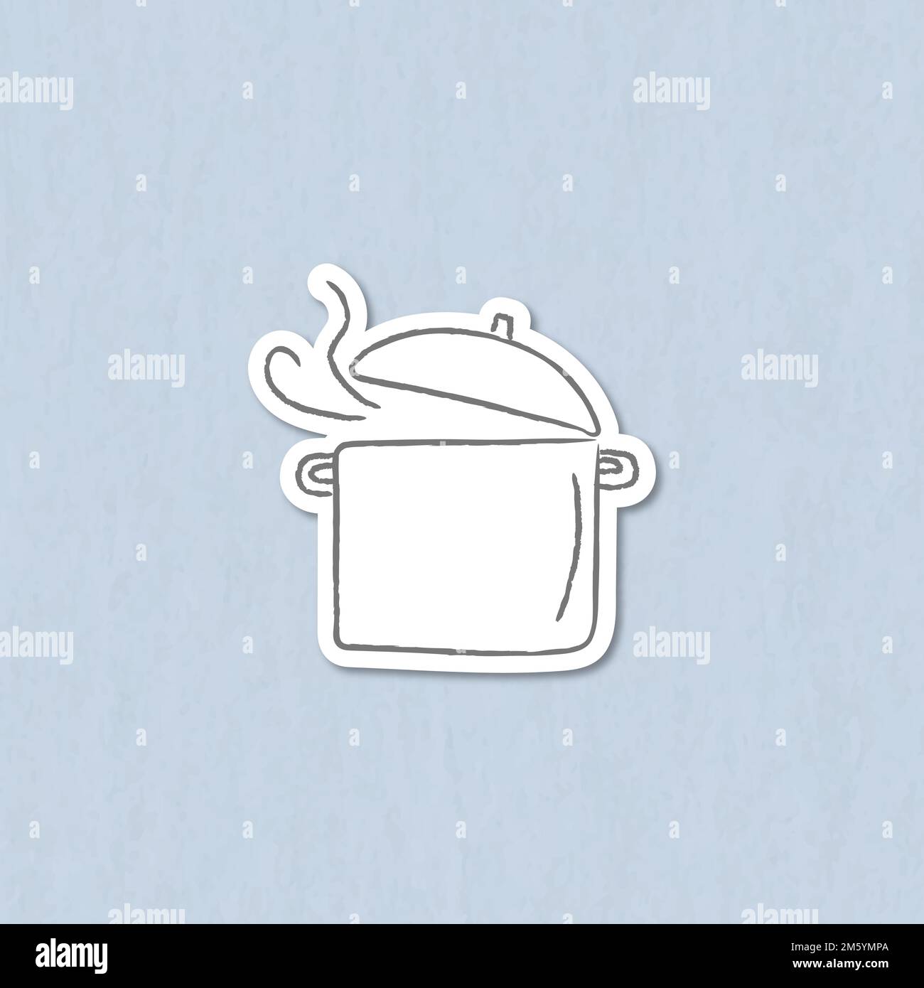 Doodle cooking pot sticker vector Stock Vector Image & Art - Alamy