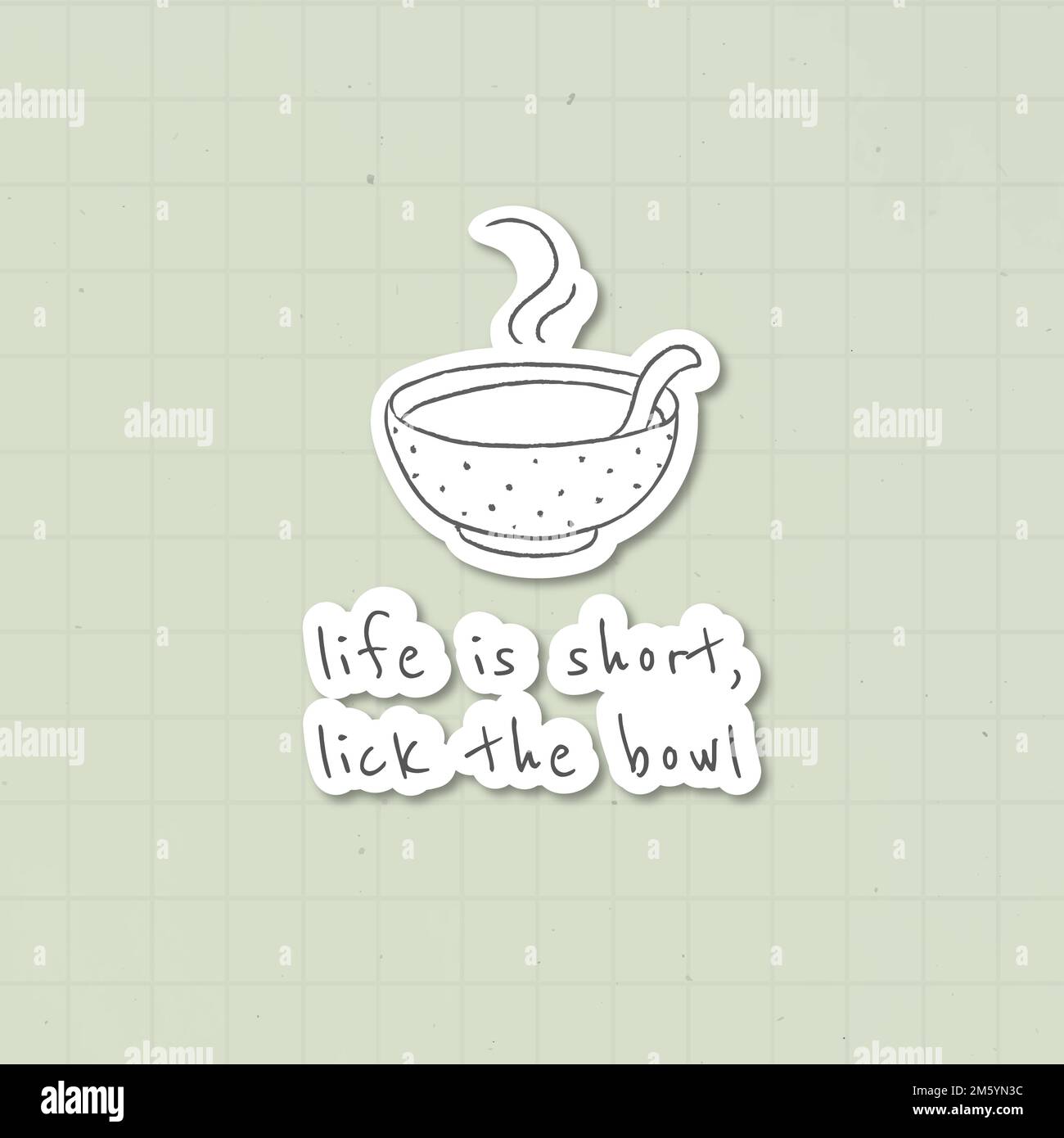 Doodle soup bowl sticker vector Stock Vector Image & Art - Alamy