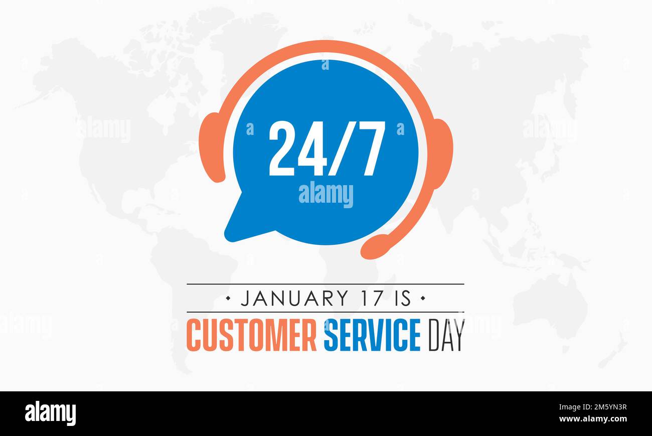 Vector illustration design concept of Customer Service Day observed on ...