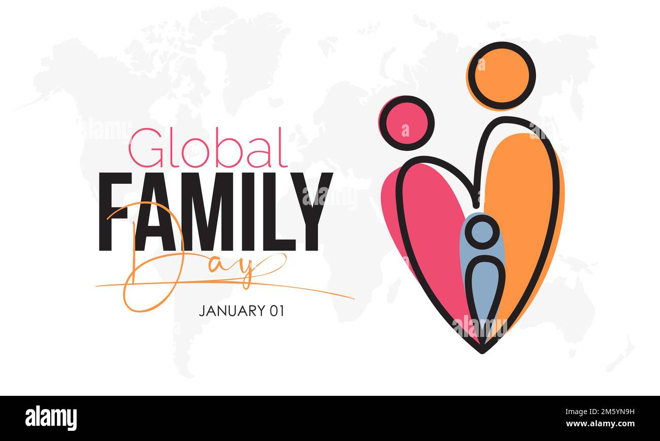 Vector illustration design concept of Global Family Day observed on ...