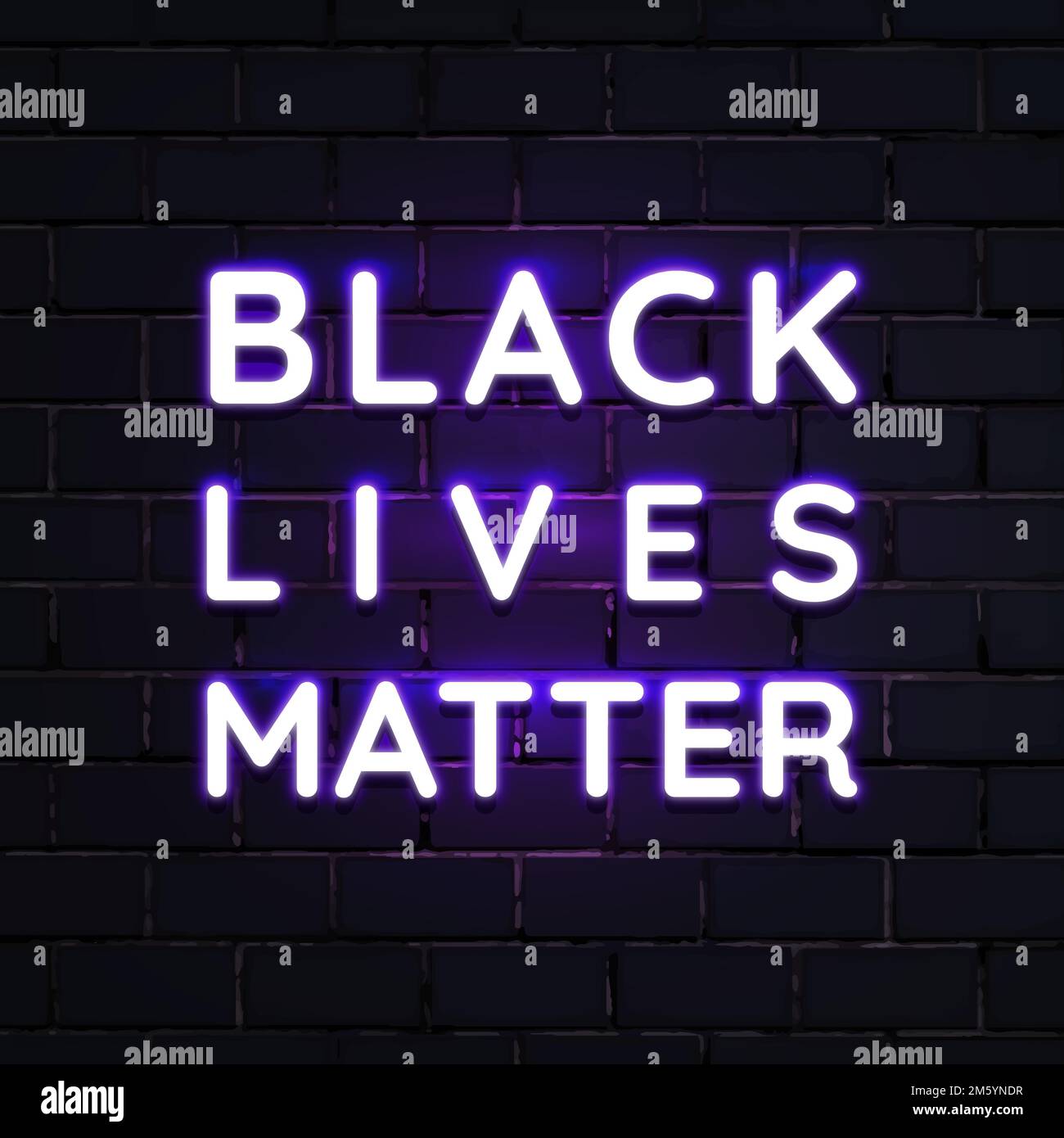Neon purple black lives matter sign vector Stock Vector Image & Art - Alamy