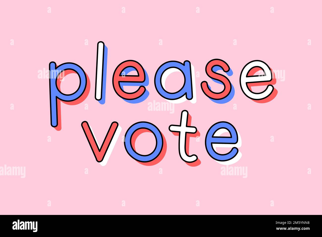 Please vote doodle font vector typography word Stock Vector Image & Art ...