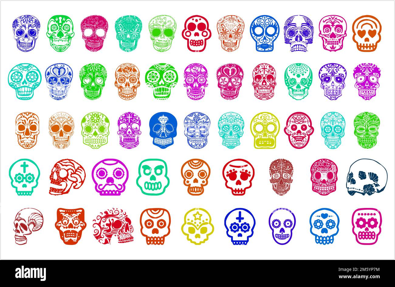 Mexican party celebration set Stock Vector Images - Alamy