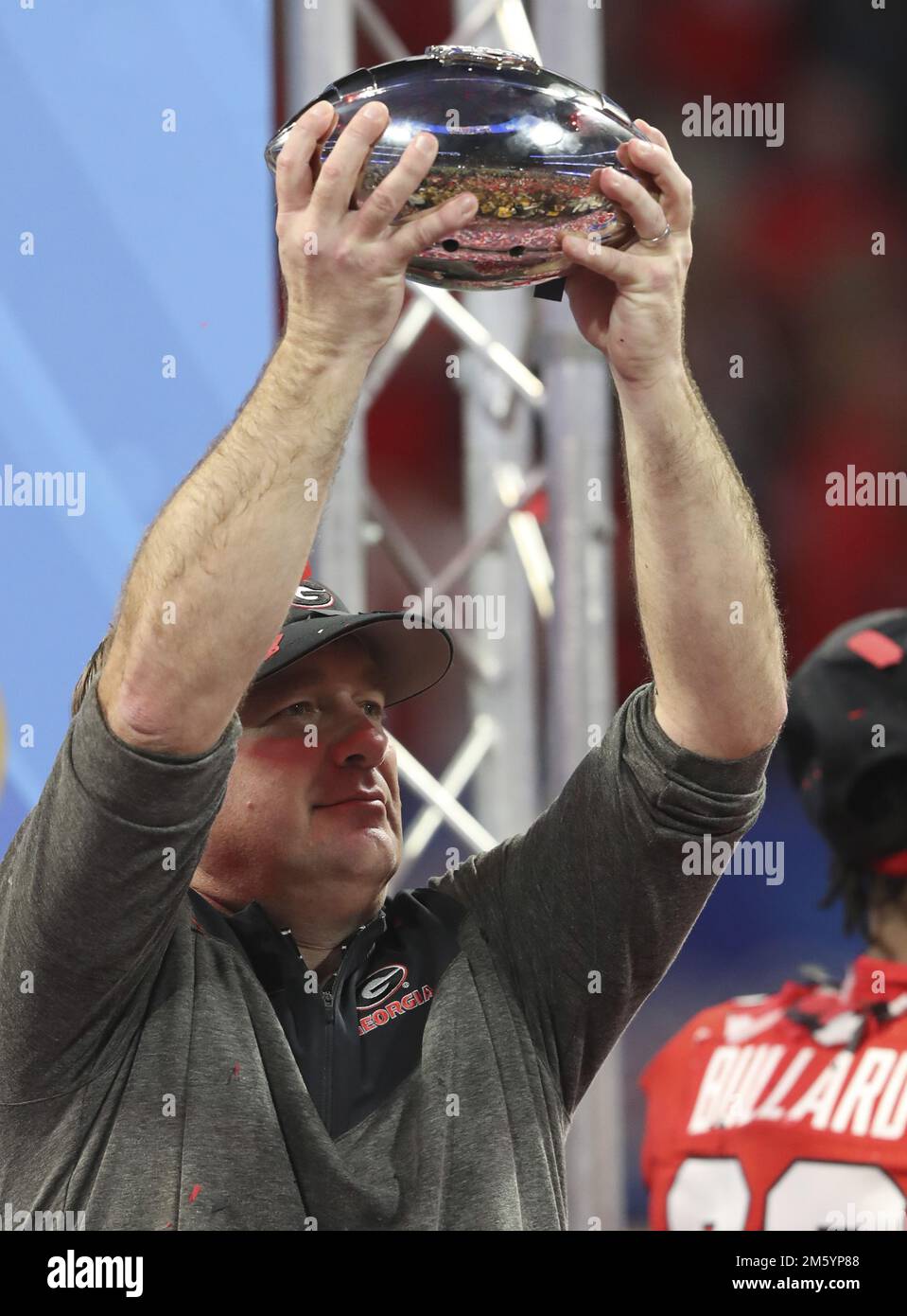 Atlanta, United States. 01st Jan, 2023. Georgia head coach Kirby Smart ...