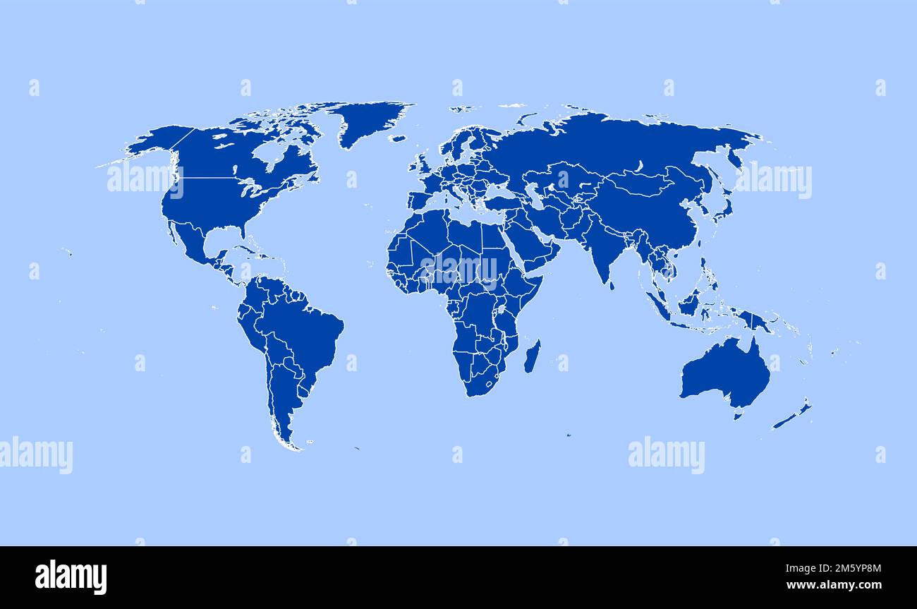 Blue World Map Vector Illustration Stock Vector Image & Art - Alamy Blue World Map Vector Illustration Stock Vector Image & Art - Alamy