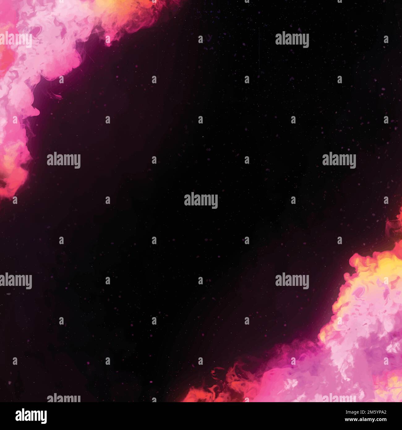 Dramatic pink fire burning vector border frame Stock Vector Image & Art ...