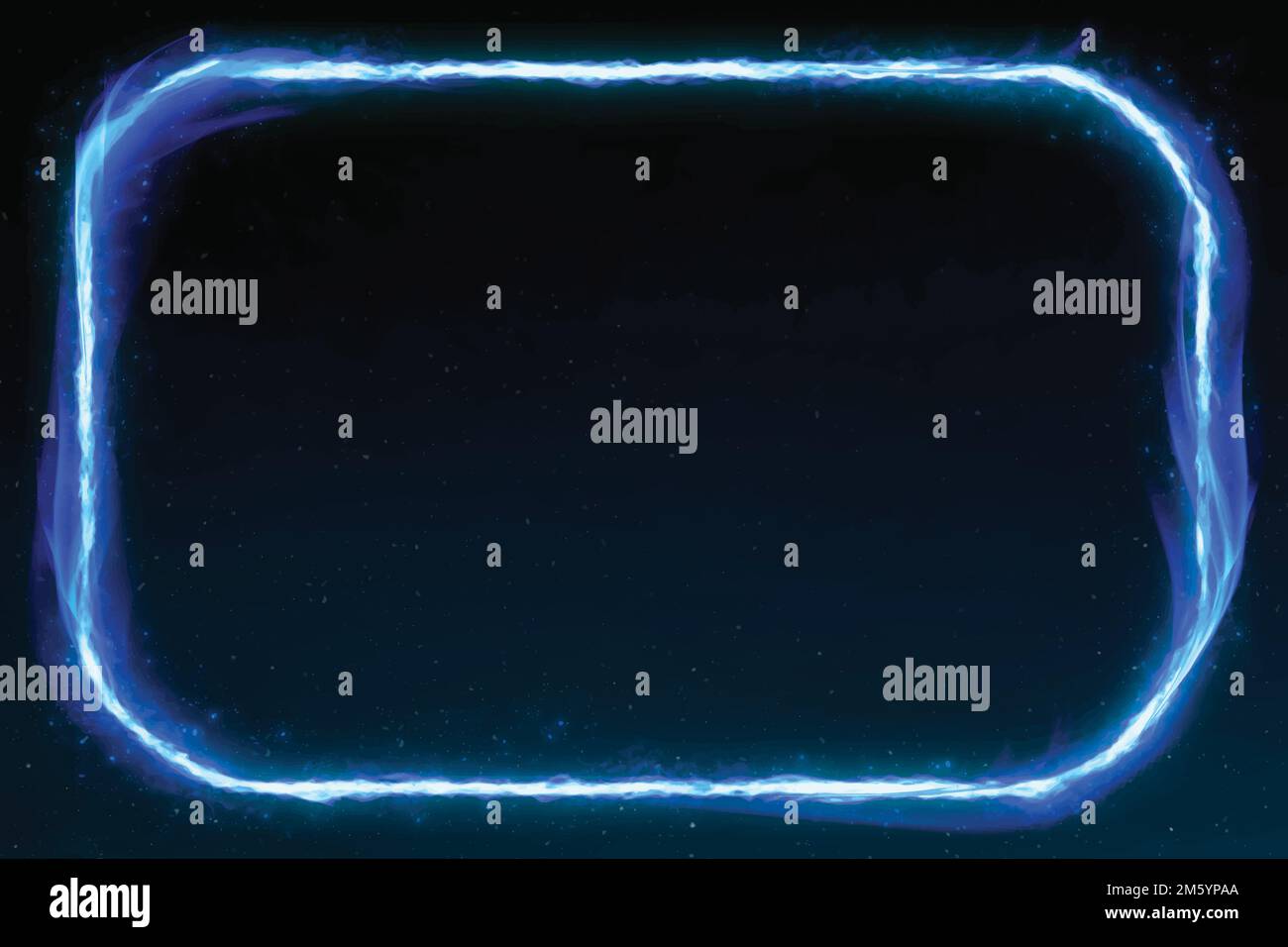 Blue rounded rectangle fire vector frame Stock Vector Image & Art - Alamy