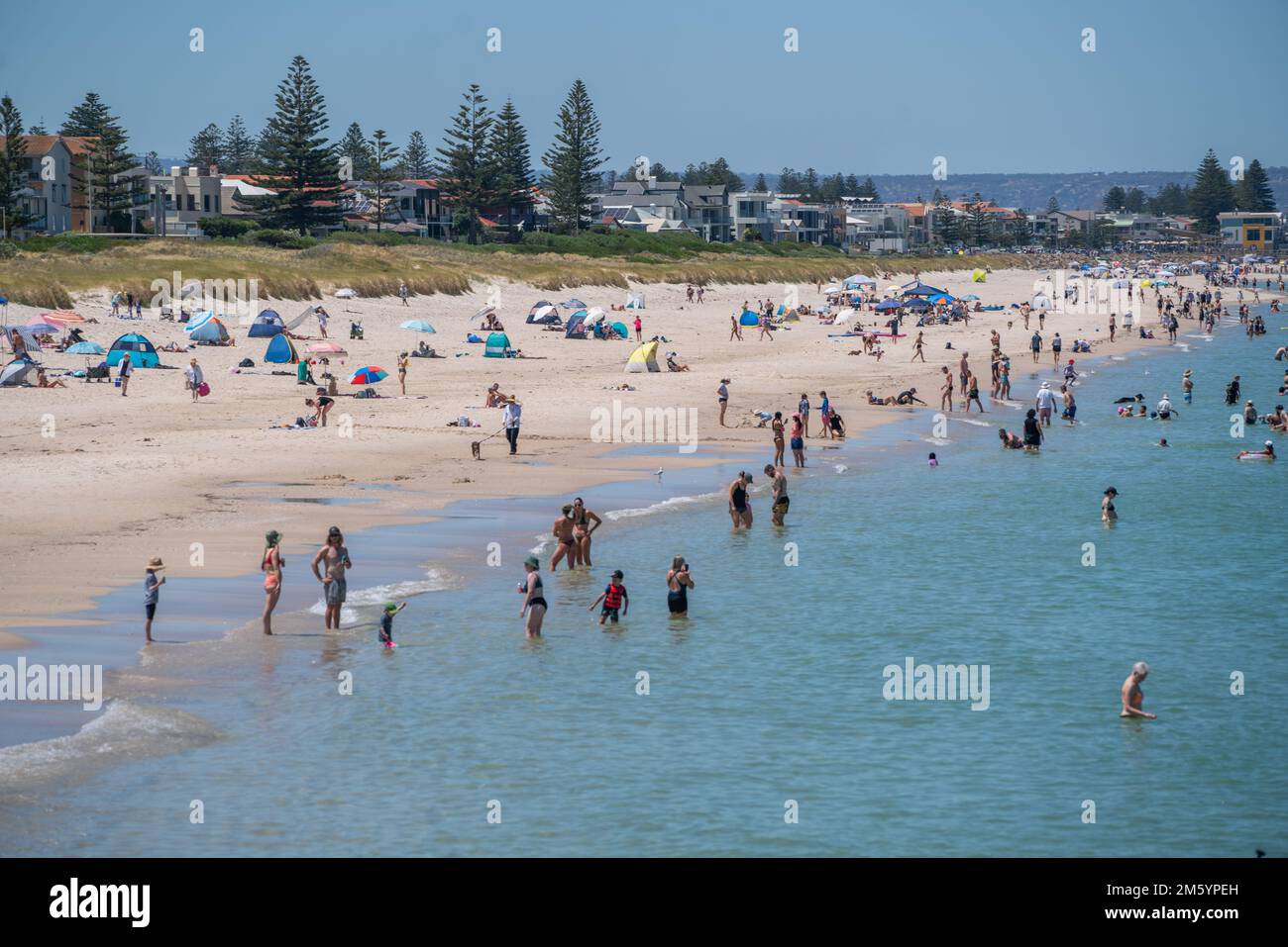 Adelaide, Australia. 1 January 2023 . The beach in the coastal resort ...