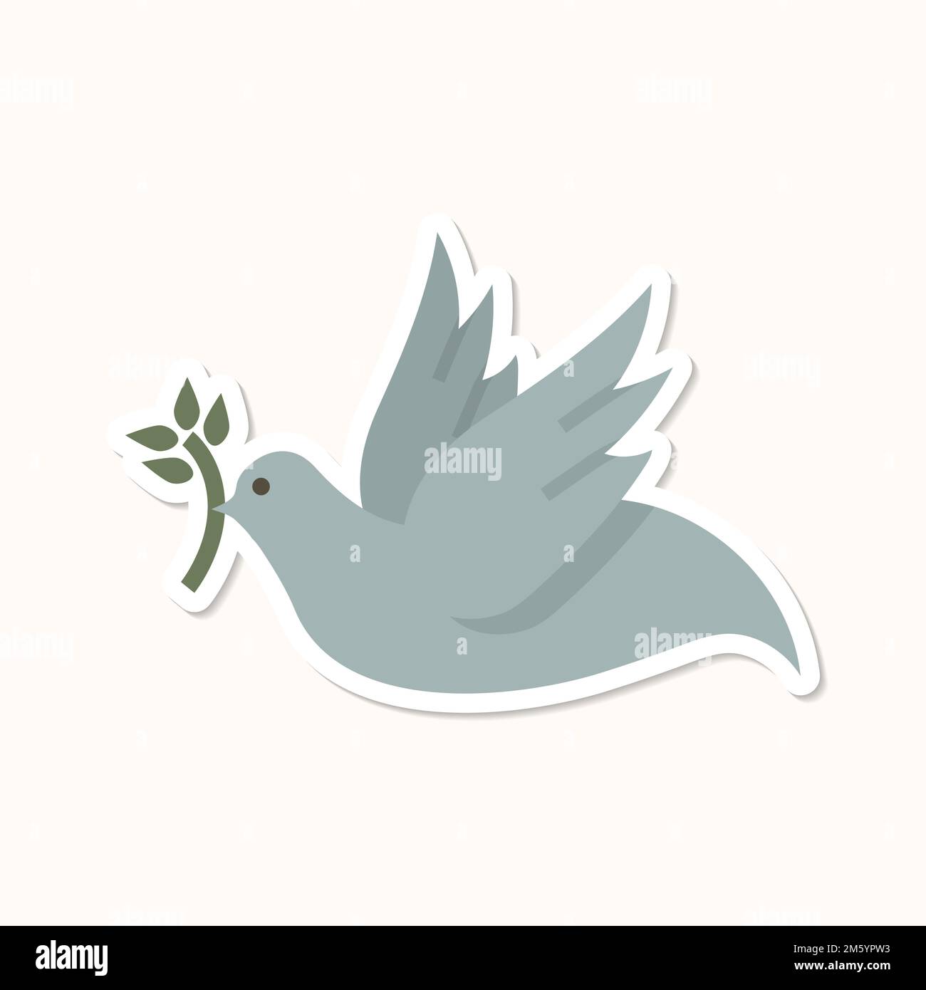 Christian dove of peace symbol sticker vector Stock Vector Image & Art ...