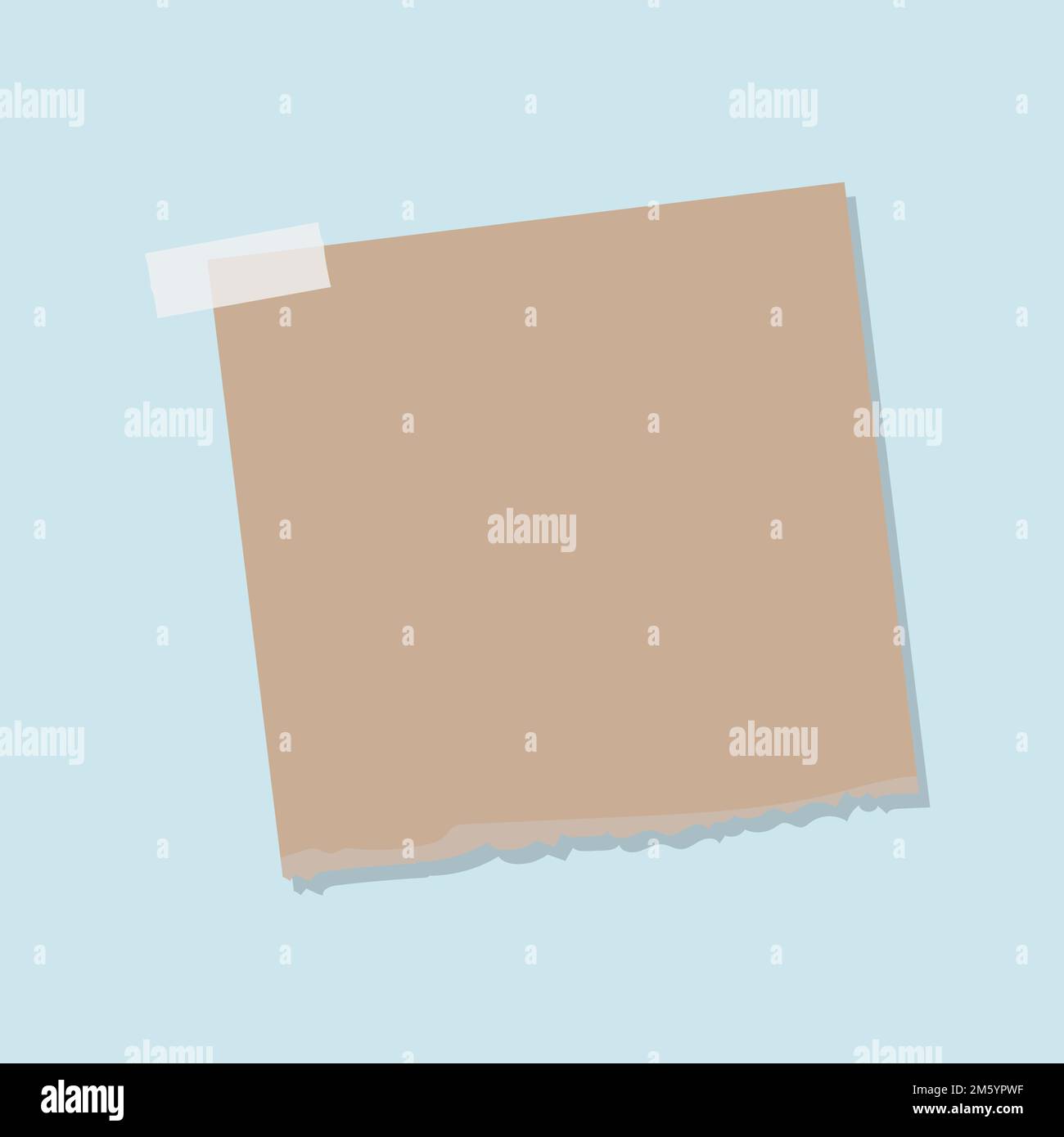 Brown notepaper journal sticker vector Stock Vector Image & Art - Alamy