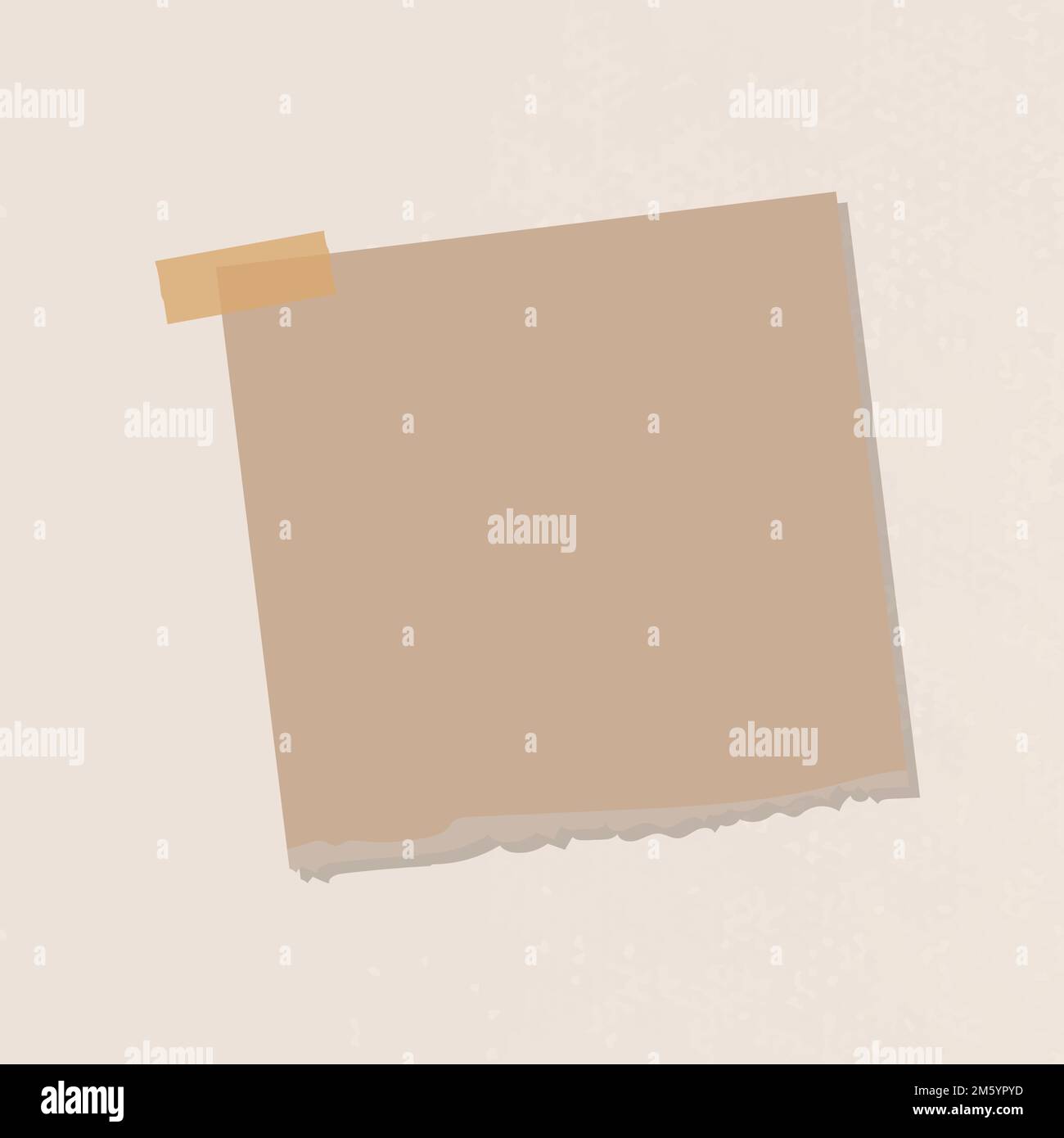 Brown notepaper journal sticker vector Stock Vector Image & Art - Alamy