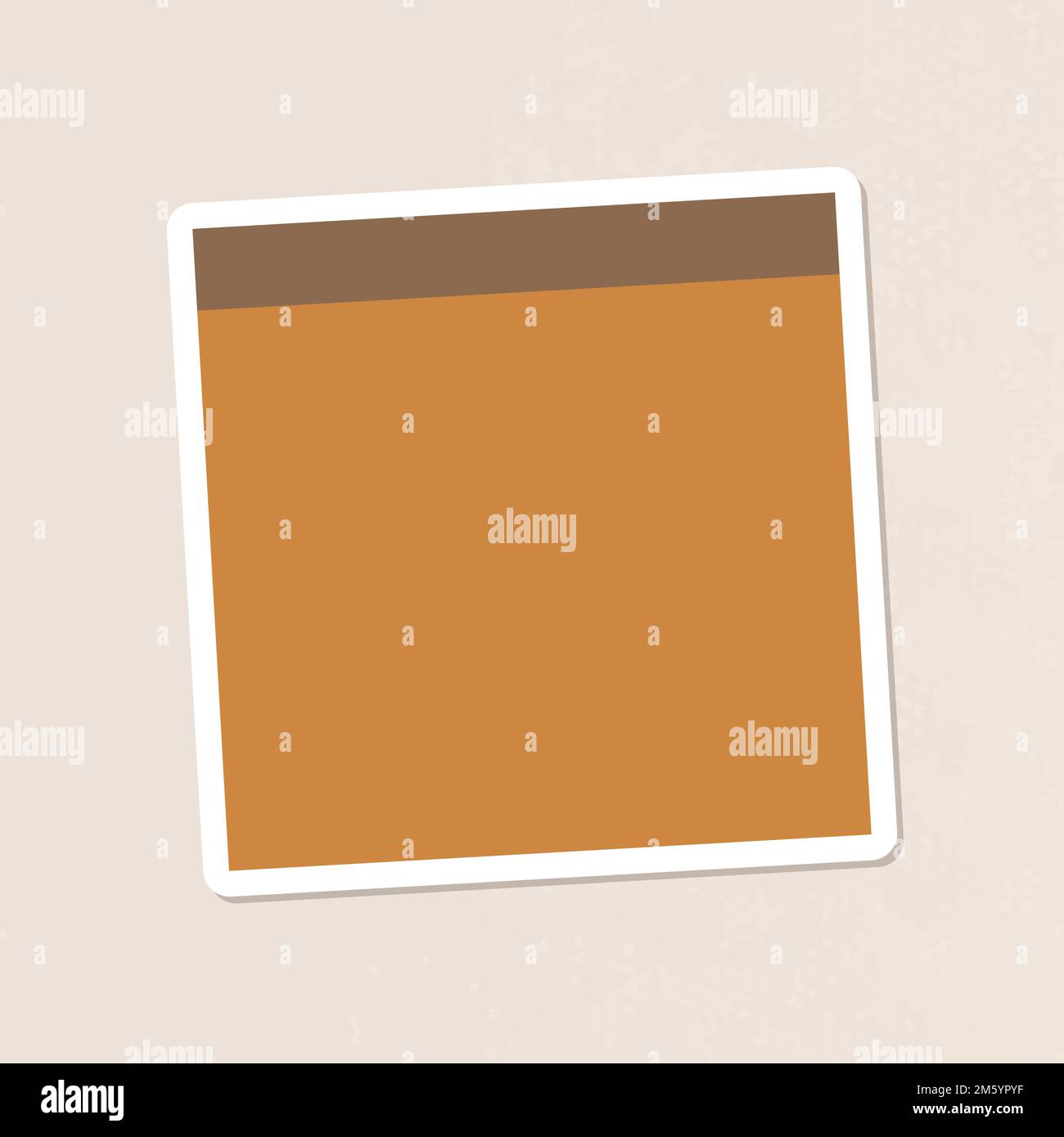Orange notepaper journal sticker vector Stock Vector Image & Art - Alamy
