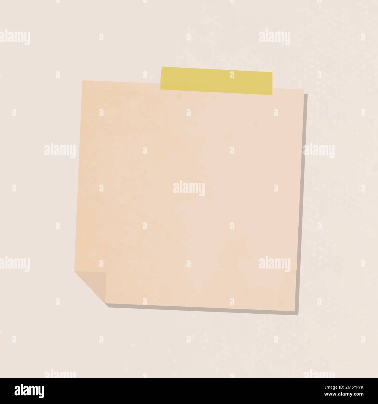 Orange notepaper journal sticker vector Stock Vector Image & Art - Alamy