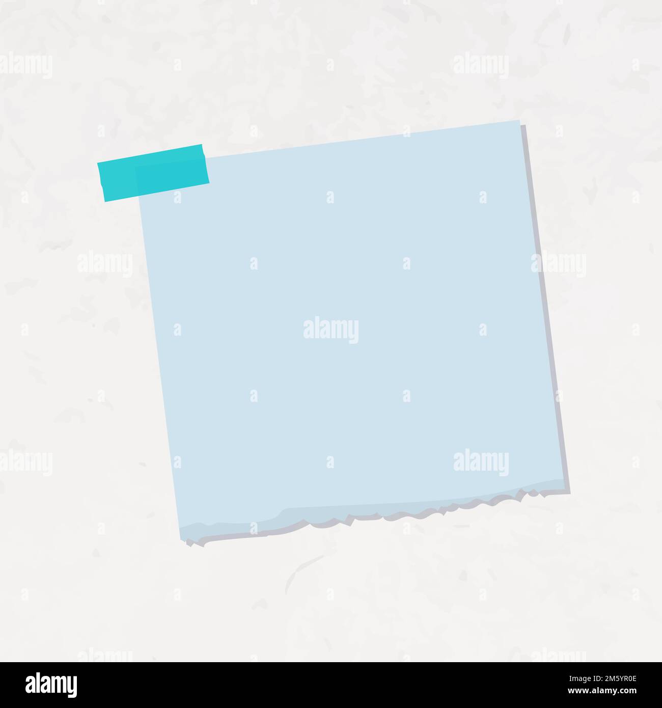 Blank light blue notepaper journal sticker vector Stock Vector Image ...