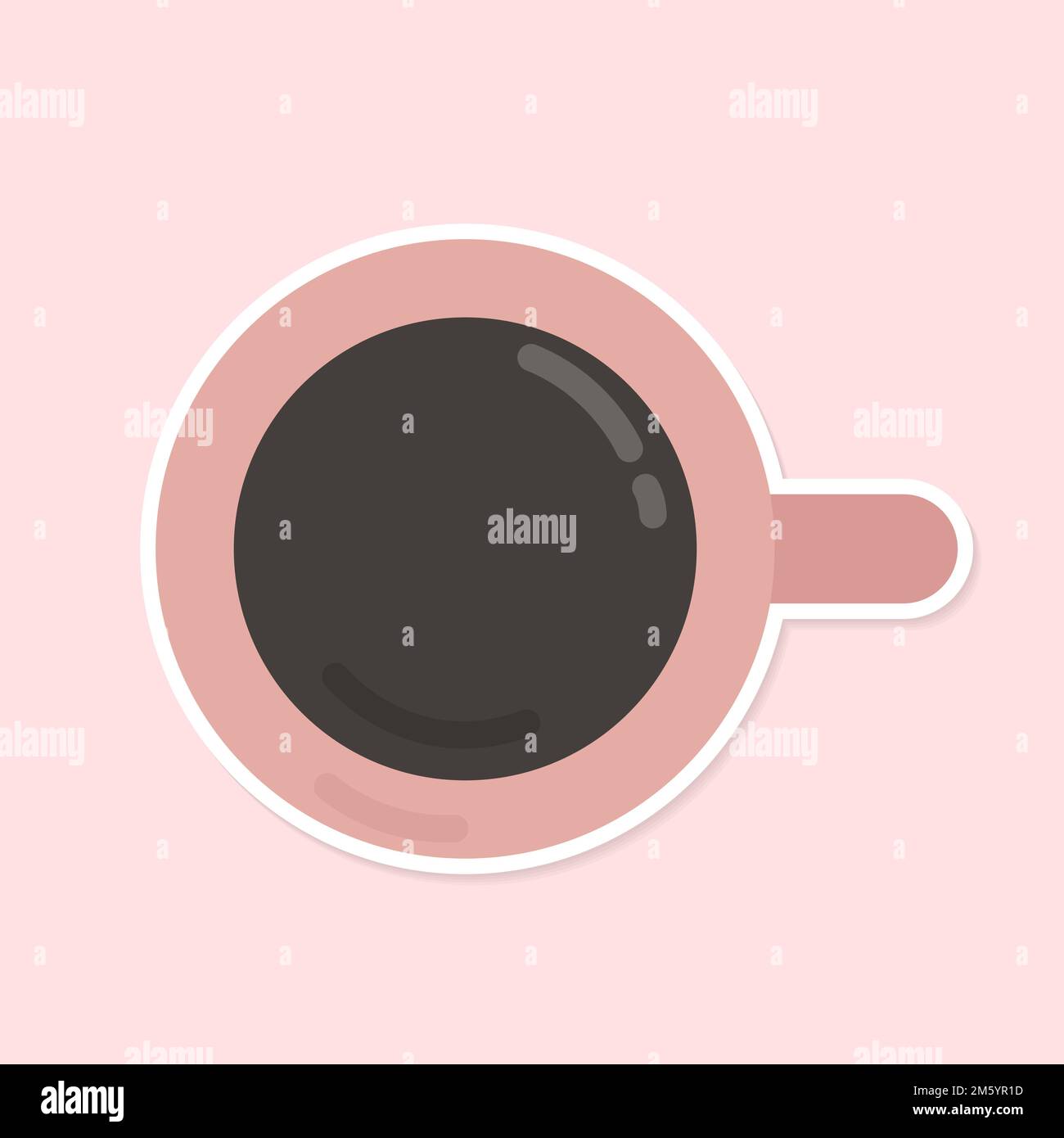 Vector pastel coffee food sticker clipart Stock Vector Image & Art - Alamy