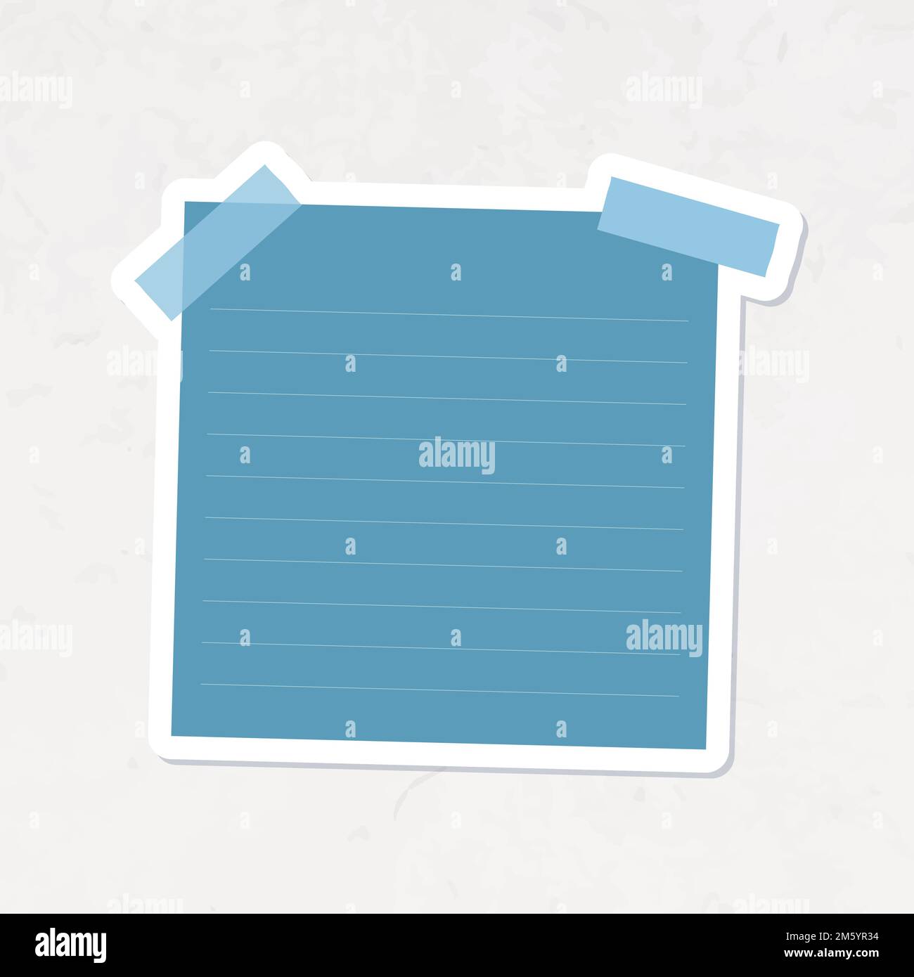 Blue lined notepaper sticker vector Stock Vector Image & Art - Alamy