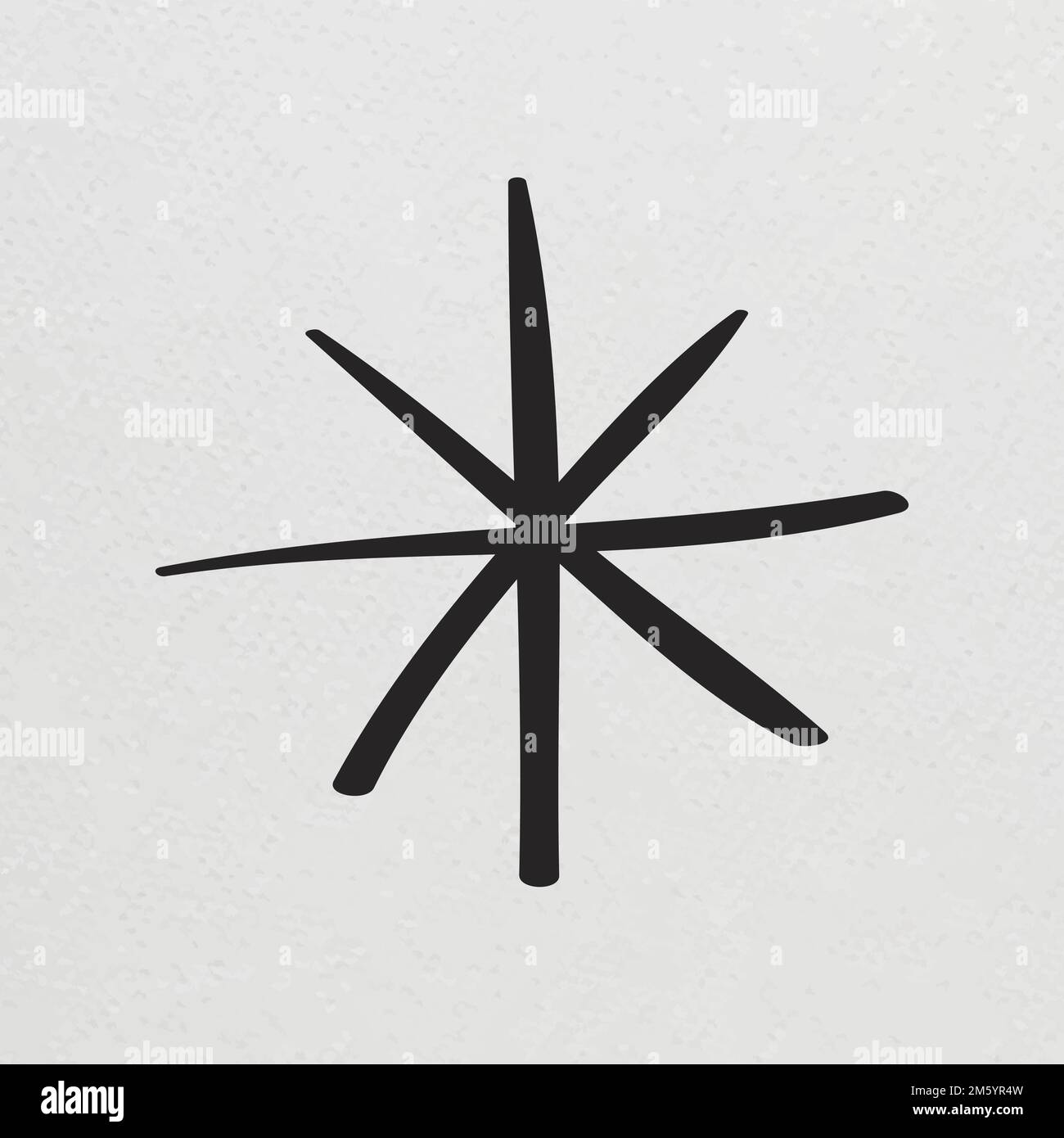 Doodle bohemian star symbol vector illustration Stock Vector Image ...