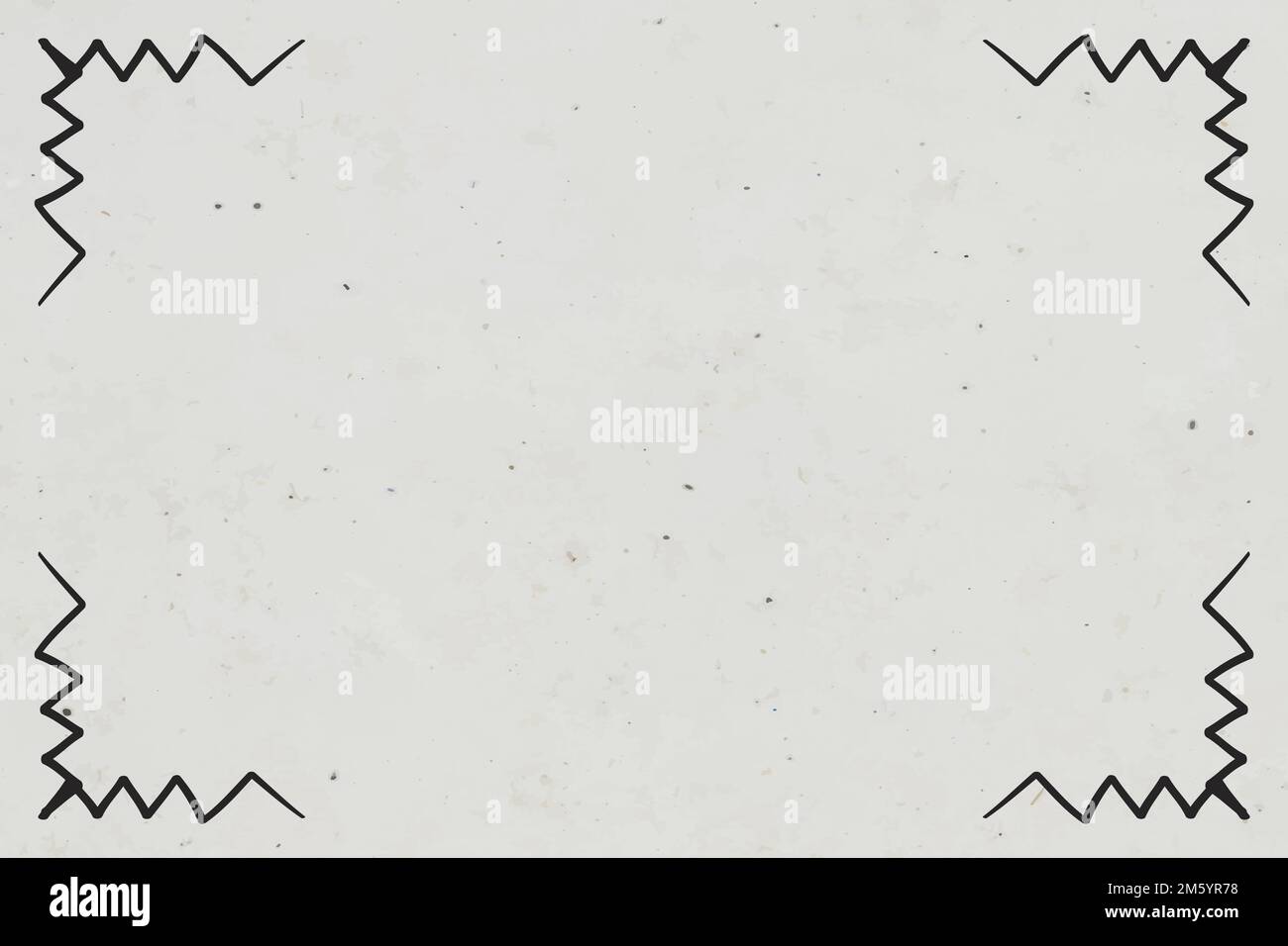 Vector boho art tribal doodle sketch zigzag corner frame Stock Vector ...