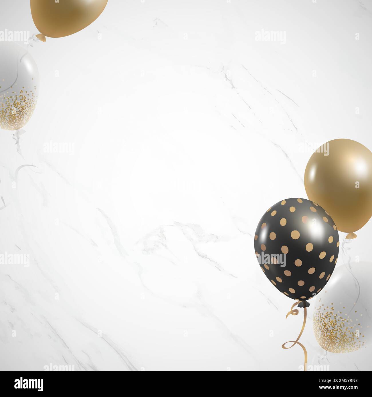 Elegant balloons frame design vector Stock Vector Image & Art - Alamy