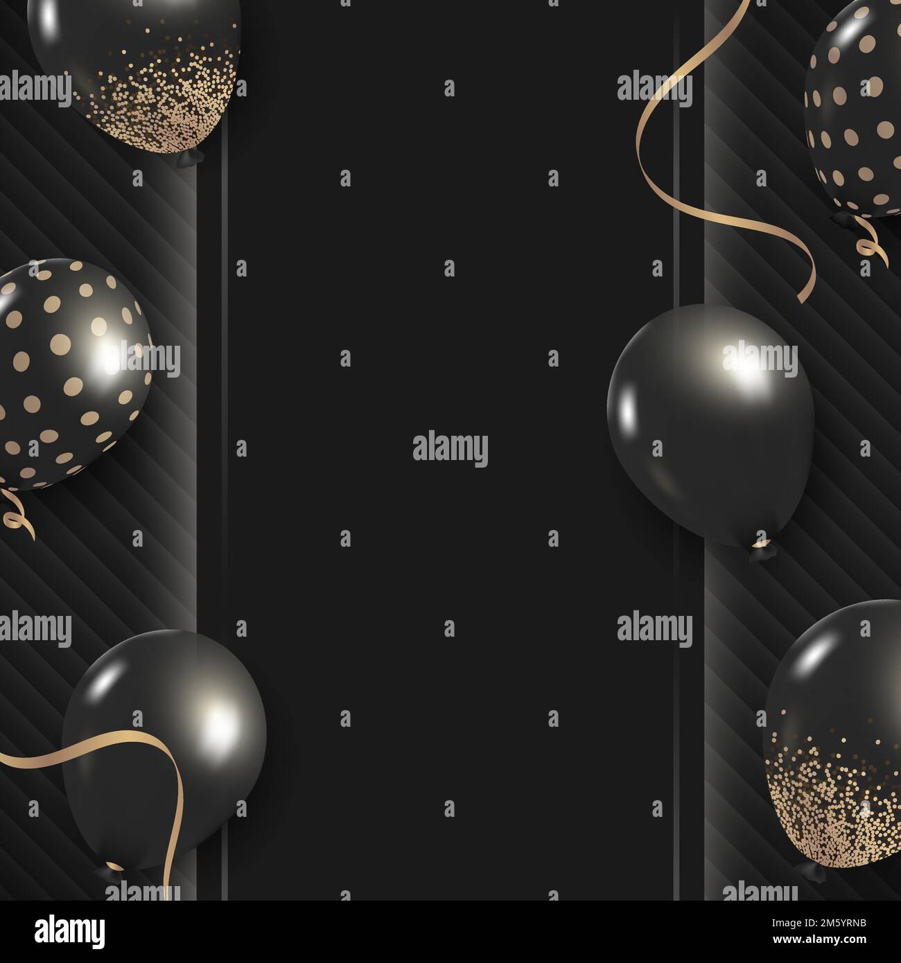 Glitz party balloons frame design vector Stock Vector Image & Art - Alamy