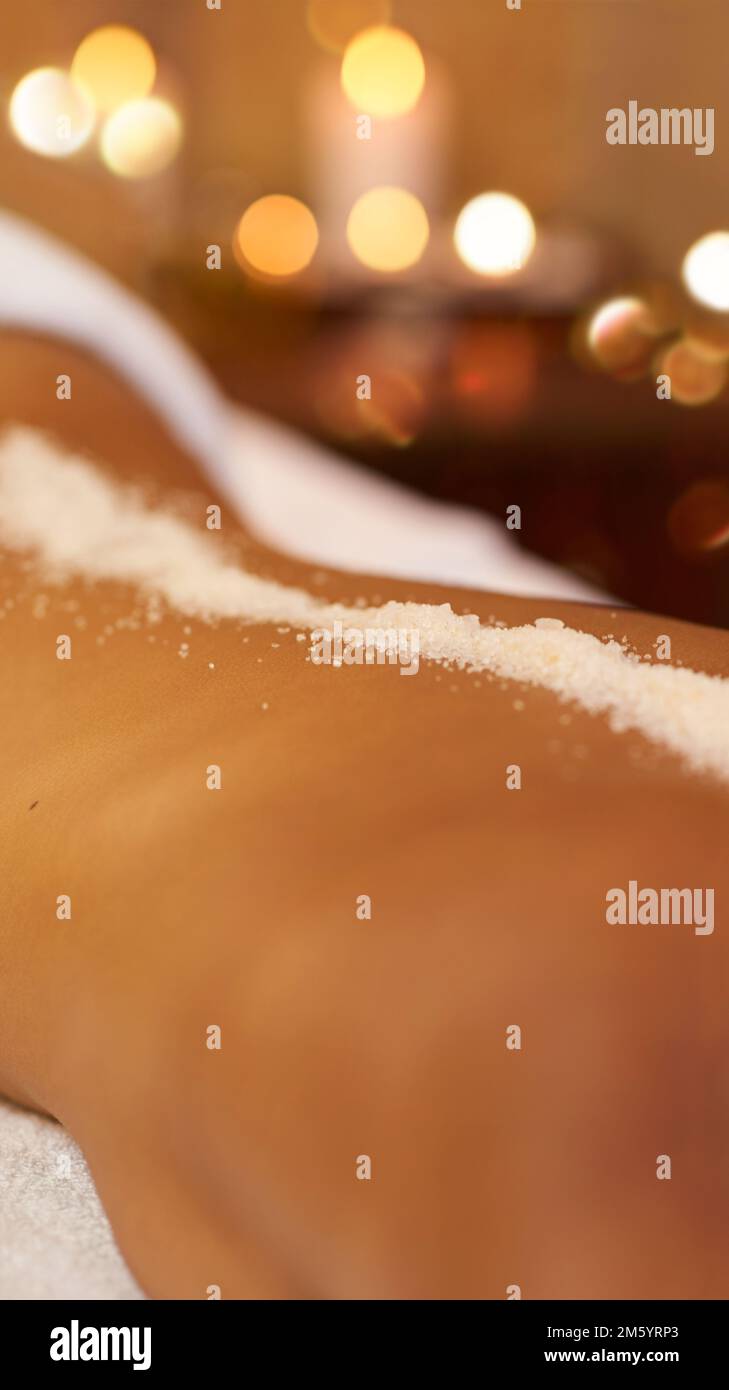 The perfect ingredient to help destress....a young woman getting an ...