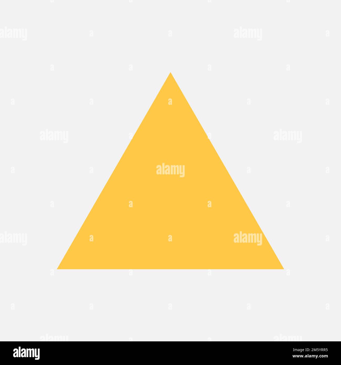 Yellow triangle geometric shape vector Stock Vector Image & Art - Alamy