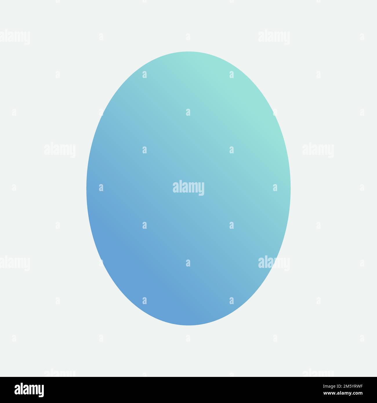 Blue gradient oval geometric shape vector Stock Vector Image & Art - Alamy