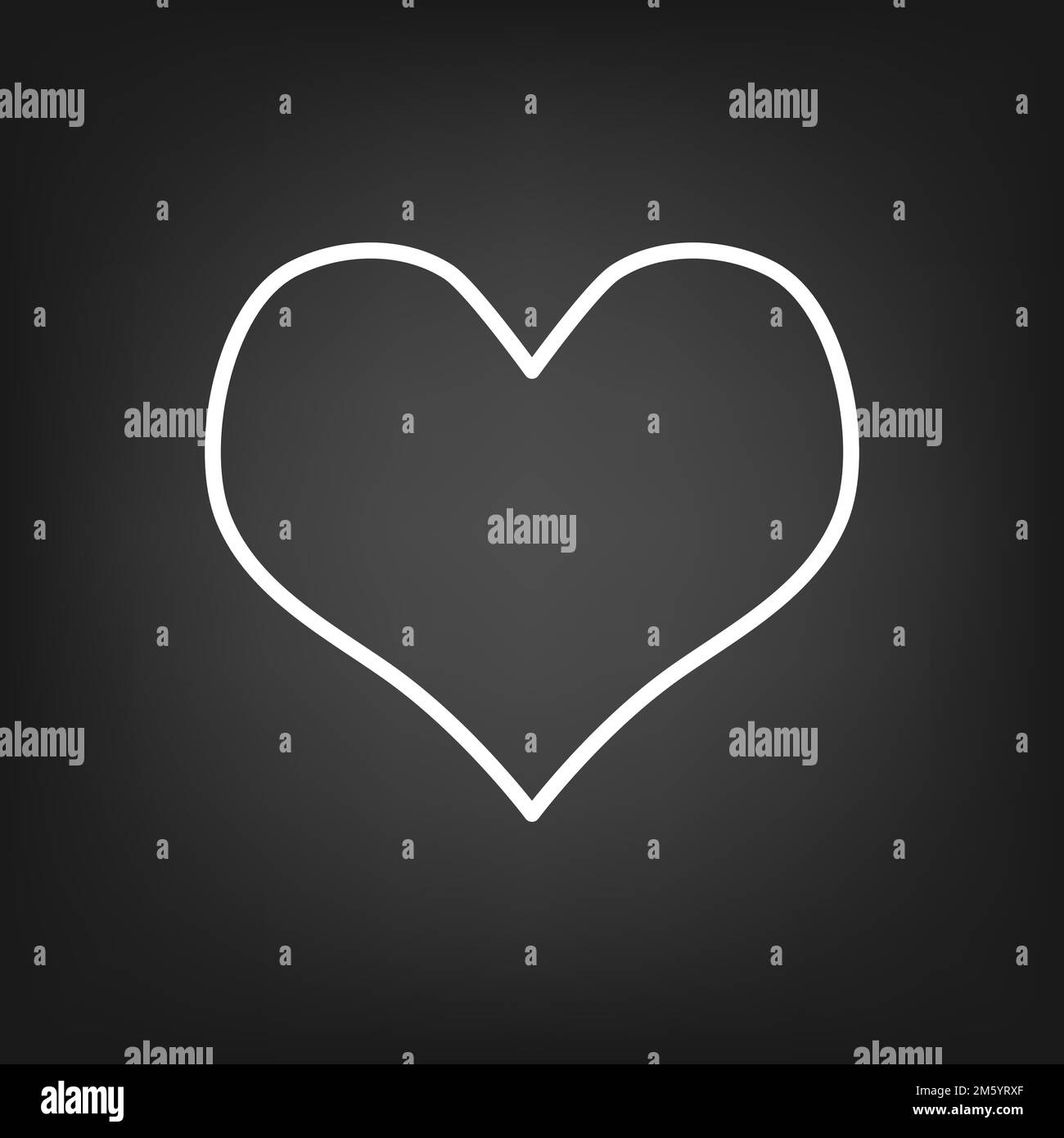 Stroke heart geometric shape vector Stock Vector Image & Art - Alamy