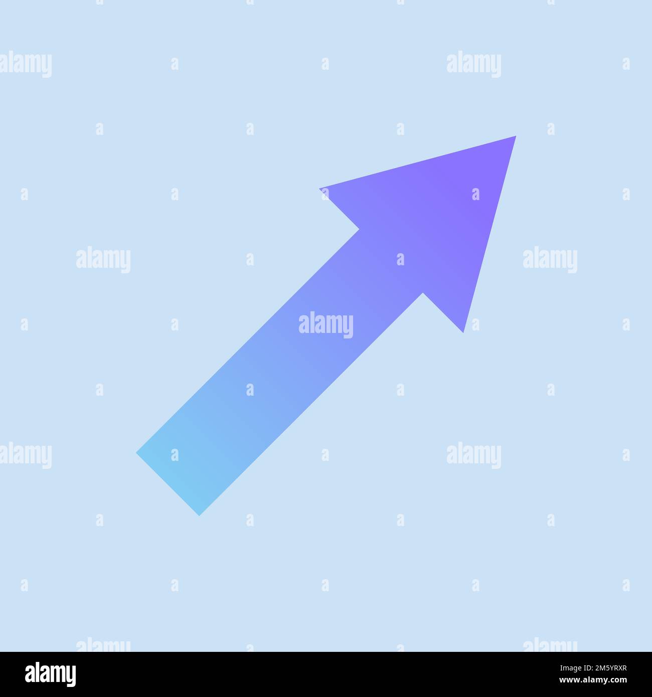 Blue gradient arrow geometric shape vector Stock Vector Image & Art - Alamy