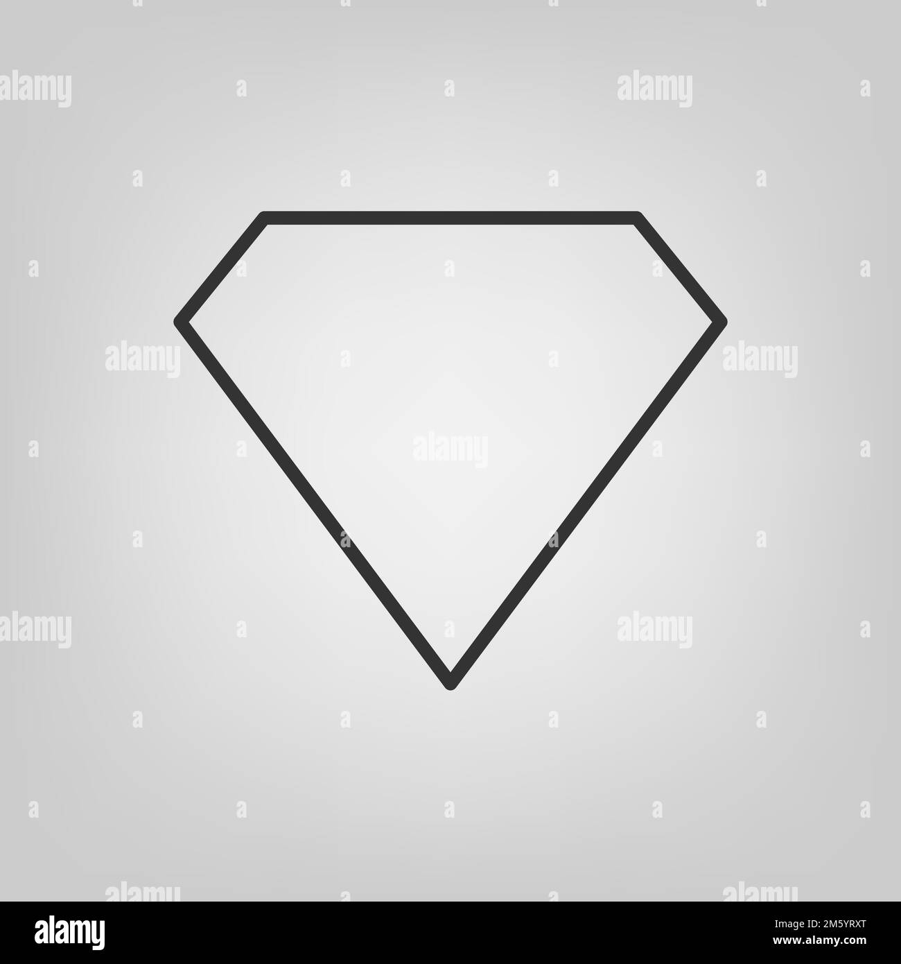 Stroke diamond geometric shape vector Stock Vector Image & Art - Alamy