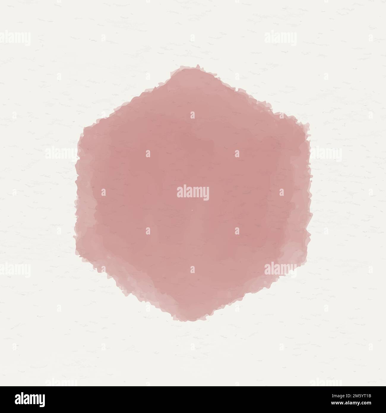 Brown watercolor hexagon geometric shape vector Stock Vector Image ...