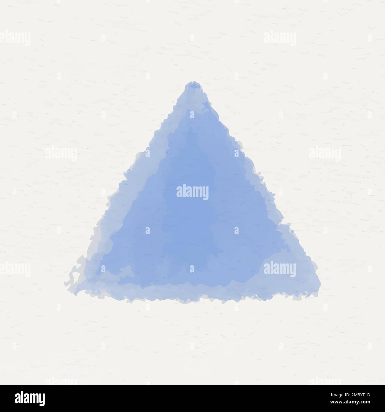 Blue watercolor triangle geometric shape vector Stock Vector Image ...