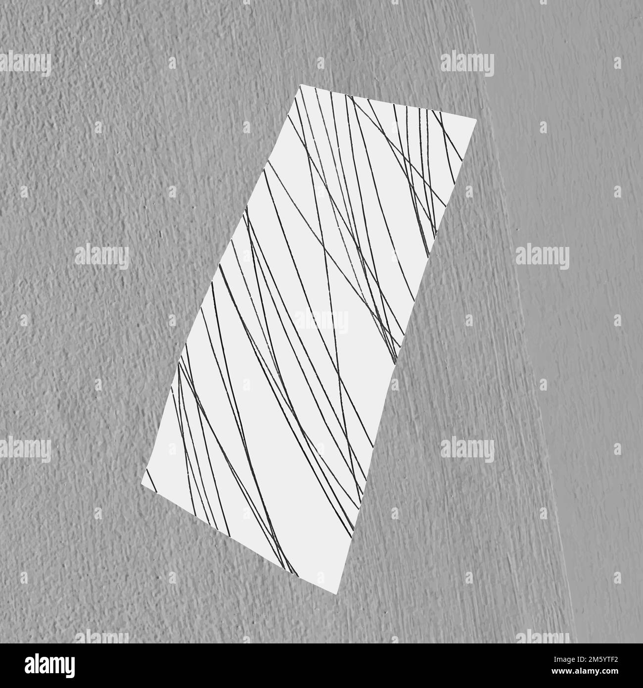 Rectangle with pen strokes design element vector Stock Vector Image ...