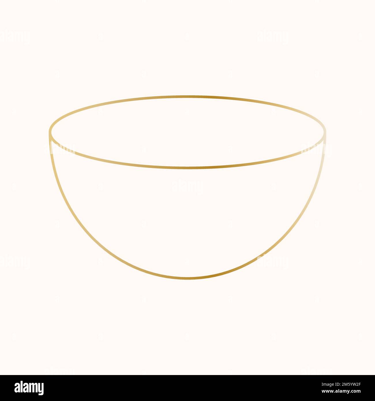 Minimal gold half sphere shape vector Stock Vector Image & Art - Alamy