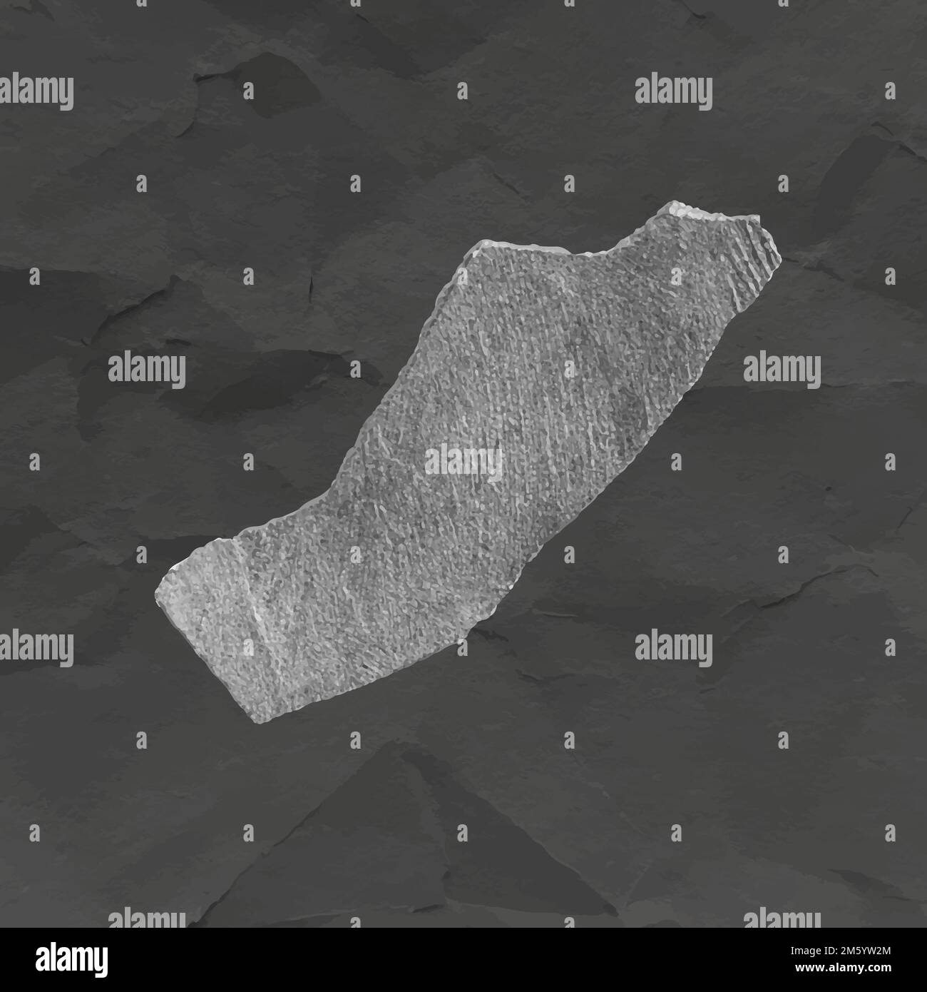 Rough gray texture design element on wrinkled paper background vector ...