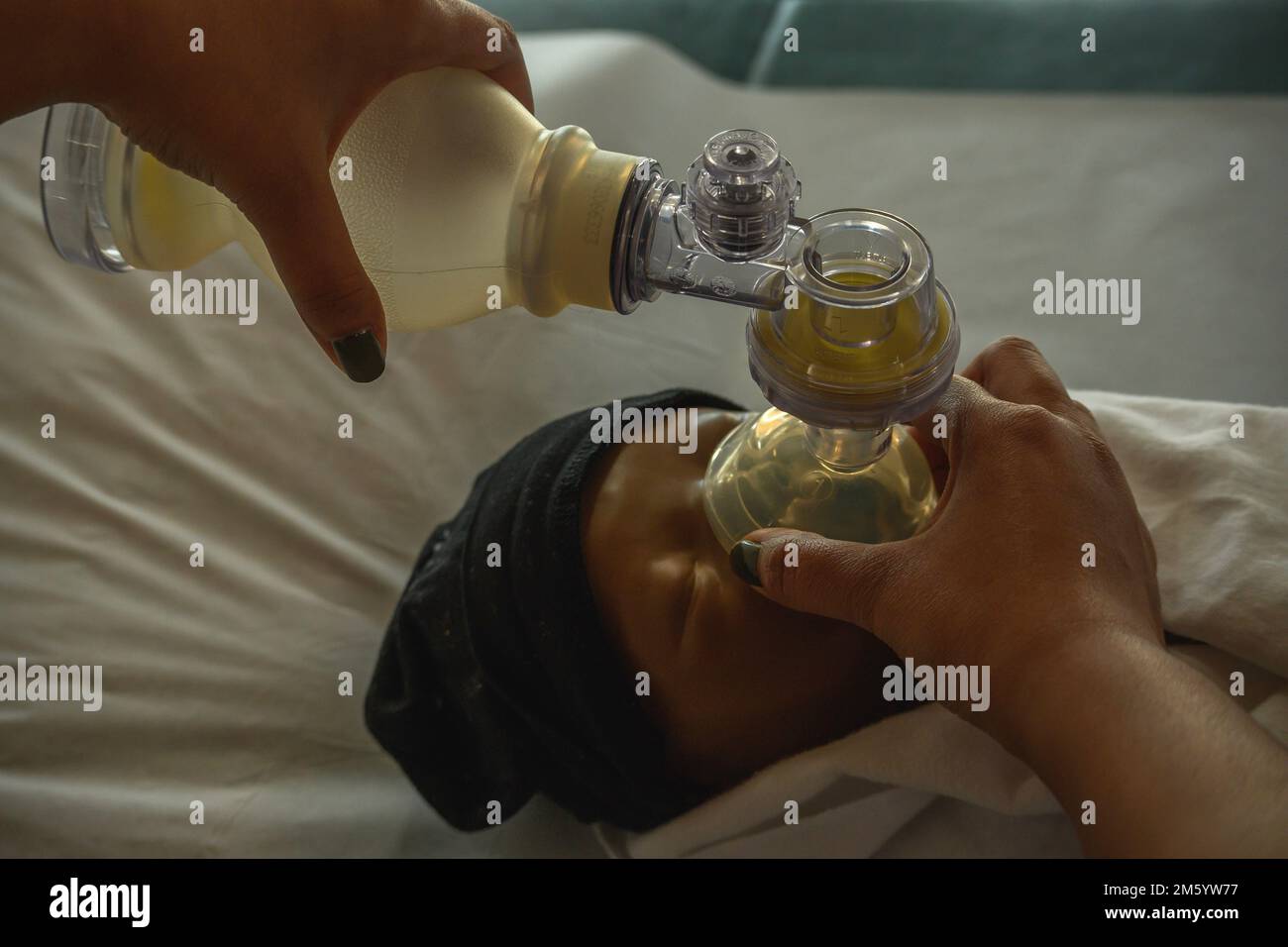 A closeup of a plastic baby for resuscitation practices Stock Photo - Alamy