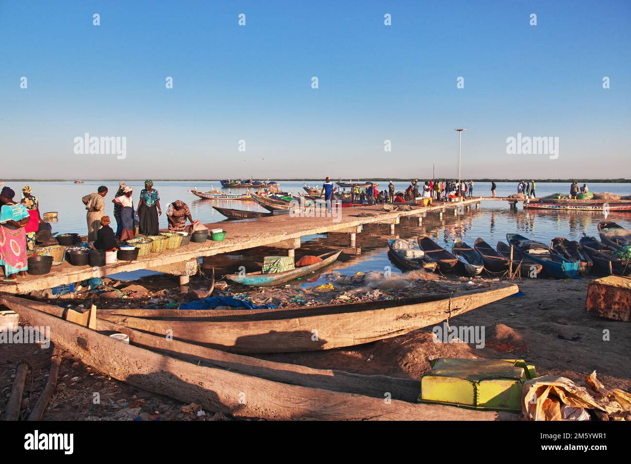 River port in Ziguinchor, South Senegal, West Africa Stock Photo - Alamy