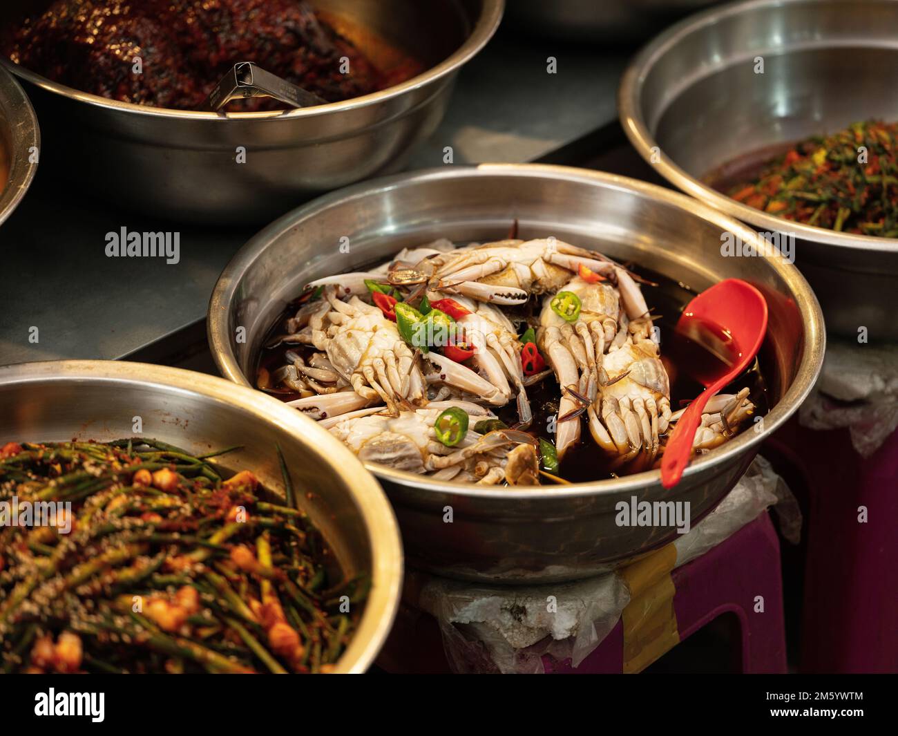 Various foods in the traditional market Stock Photo - Alamy