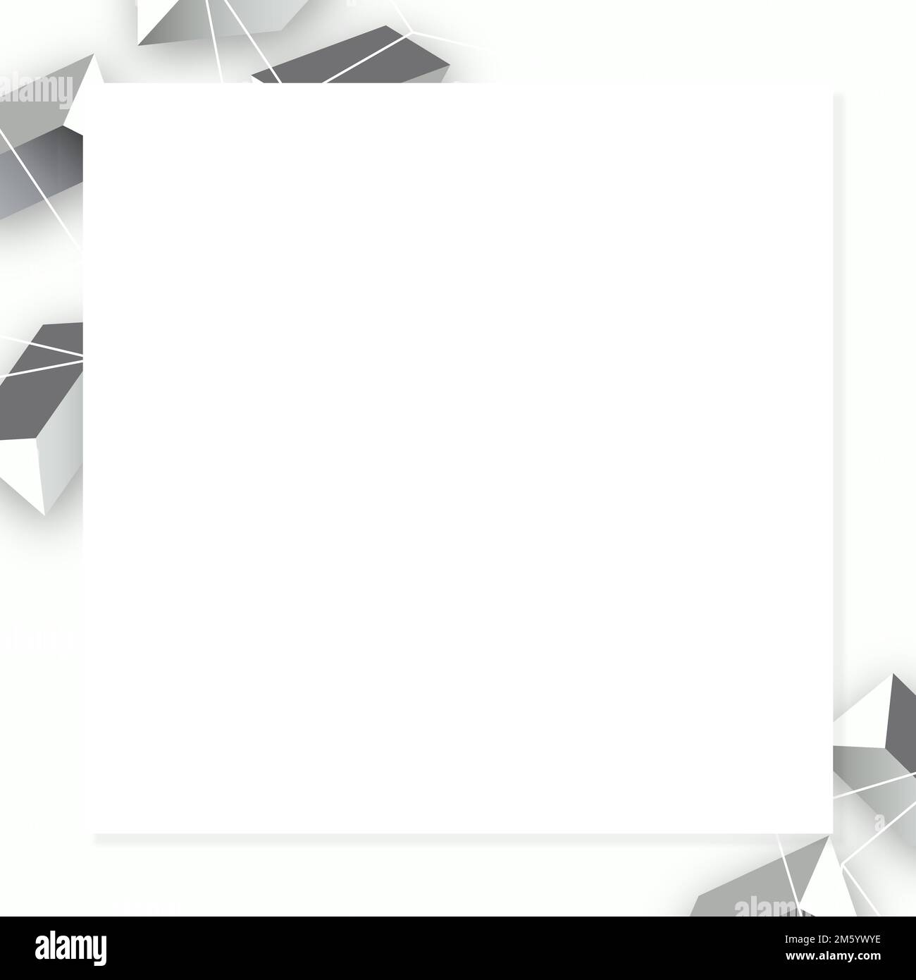 Light gray geometrical shape decorated frame vector Stock Vector Image ...