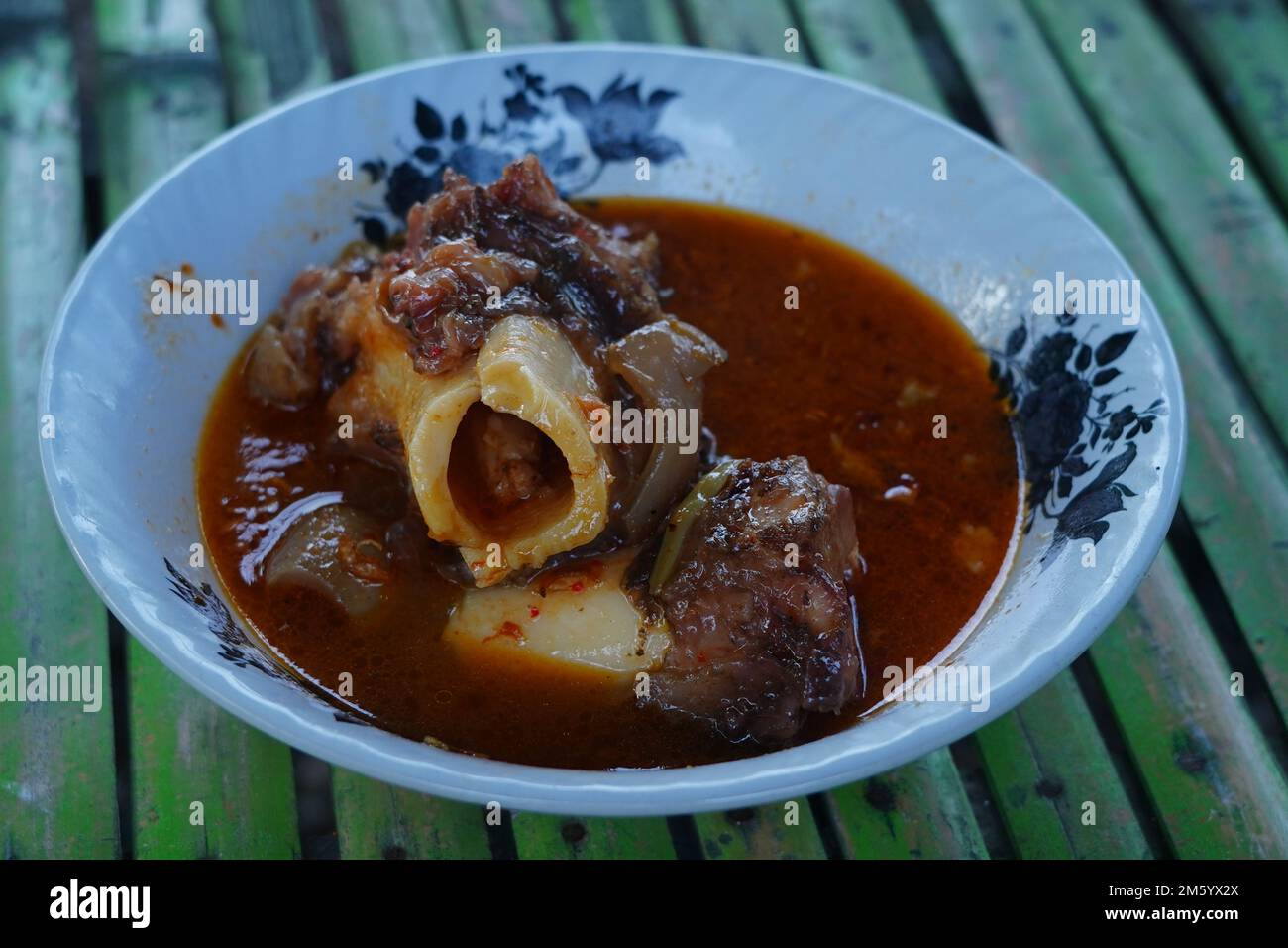 Spicy Foot cow soup is the Indonesian food especially in Madura Island ...