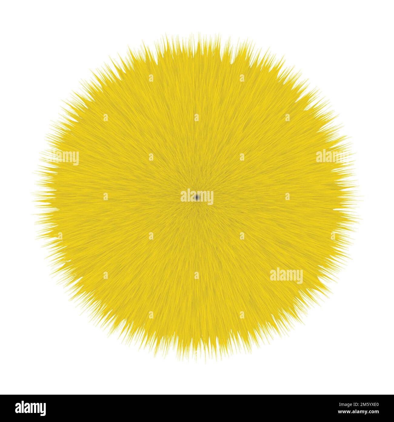 Yellow Fluffy Vector Hair Ball Stock Vector Image & Art - Alamy