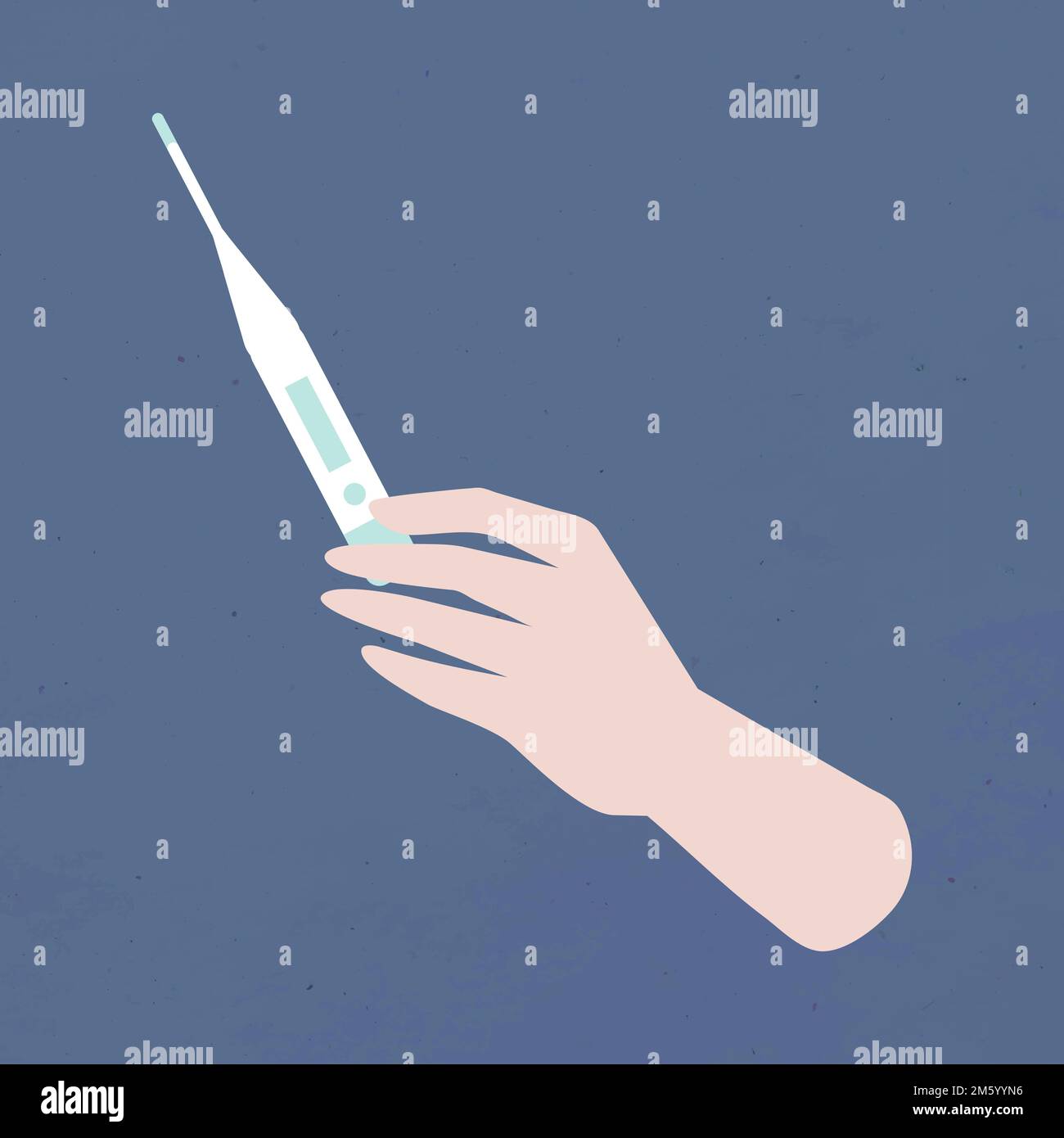 Digital Thermometer measuring fever for COVID-19 element vector Stock ...