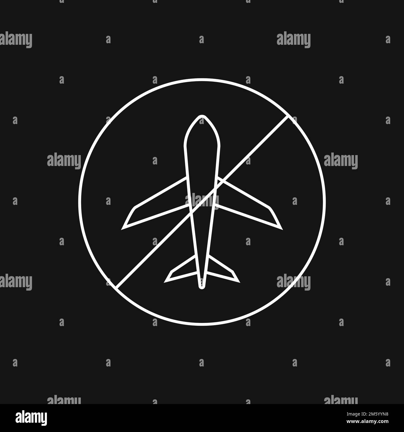 Travel ban coronavirus prevention icon vector Stock Vector Image & Art ...